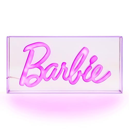 Paladone Barbie Logo LED Neon Pink Sign, Officially Licensed Barbie ...