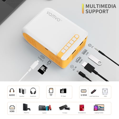 Vamvo Mini Portable Projector VF210 on Galleon Philippines