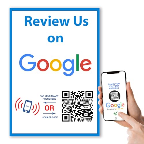 Mua Google Review Sticker - Touchless QR Code and NFC Tag - Two Sided ...