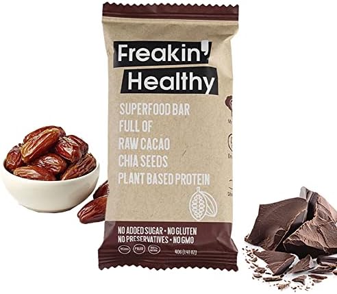 Freakin' Healthy Raw Cacao & Chia Seeds Superfood Healthy Bar, 40 gm ...
