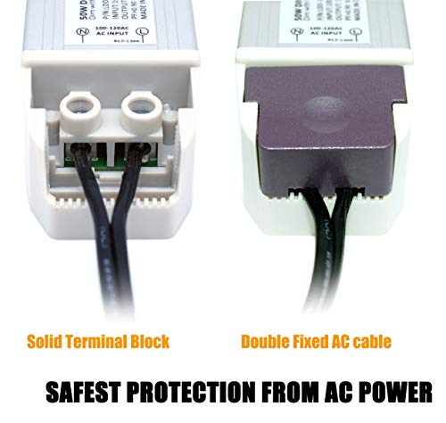 12V 50W Dimmable LED Driver,110V AC - 12V DC Led Transformer Dimming ...