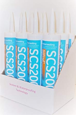 GE SilPruf SCS2000 Series Silicone Sealant Cartridges- 12 Pack (Light ...