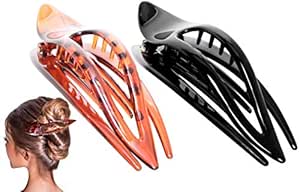 Amazon.com : RC ROCHE ORNAMENT 2 Pcs Womens French Concord Curved Hair ...