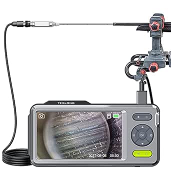 Teslong Rigid Rifle Borescope with 5" Monitor, Bore Inspection Camera ...
