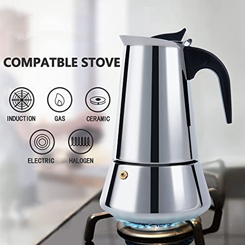 FCUS 12 CUP/600ML Stovetop Espresso Maker, Greca Coffee Maker Moka Pot ...