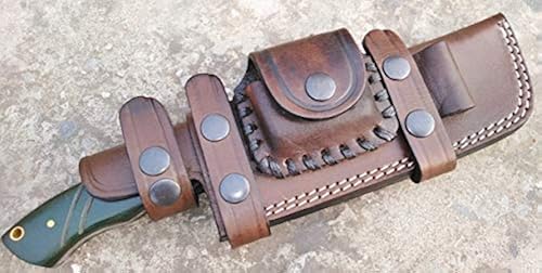 Ottoza Handmade Leather Knife Sheath LEFT HAND Tracker Knife Sheath ...
