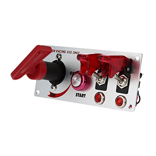 Buy KKmoon Flip-up Start Ignition Toggle Switch 2 Rockers Switch Panel ...