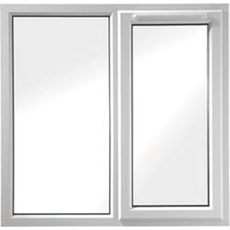 uPVC Window - White - 1190 x 1190mm - Clear Double Glazed - 2 Panel ...