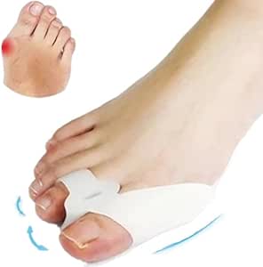 Amazon.com: Plastic foot pads - 2Pcs Soft Silicone Gel Toe Separators ...