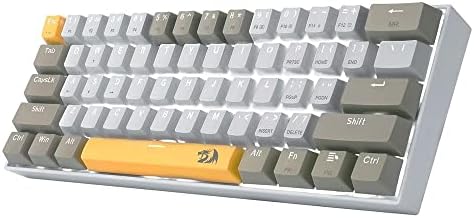 REDRAGON K606 LAKSHMI White LED 60% Gaming Mechanical Keyboard - Brown ...