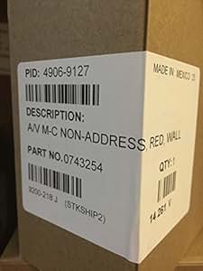 SIMPLEX 4906-9127 - A/V M/C Non-Addresable Wall MT (RED) - - Amazon.com