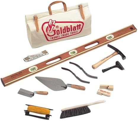 Goldblatt Trowel Trade Tools GB17201 9-Piece Bricklayers Apprentice ...