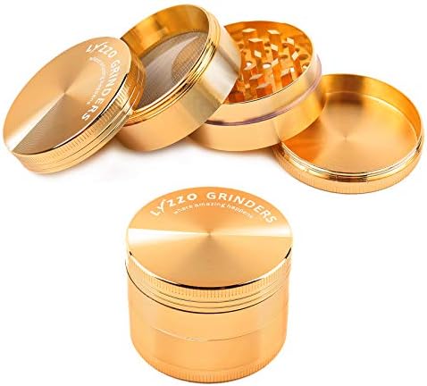 LYZZO 4 Piece 2" Spice Herb Grinder (Golden) | Pricepulse