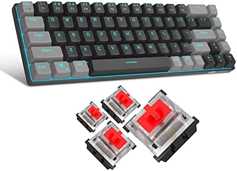 Percent 60 Gaming Mechanical Keyboard,Detachable Type-C Keyboard ...