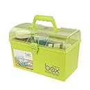 Amazon.com: Pekky Plastic Small Handle Storage Box for Art Craft and ...