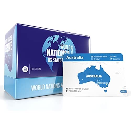 Countries of The World Flashcards – 290 Country & US States Complete ...