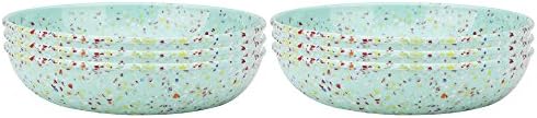 Zak Designs Confetti Pasta Bowls, Set, Mint PB | Pricepulse