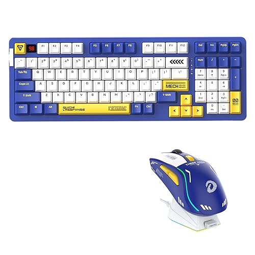 Mua DAREU Mecha Blue Gaming Keyboard and Mouse:A950 Tri-Mode Wireless ...