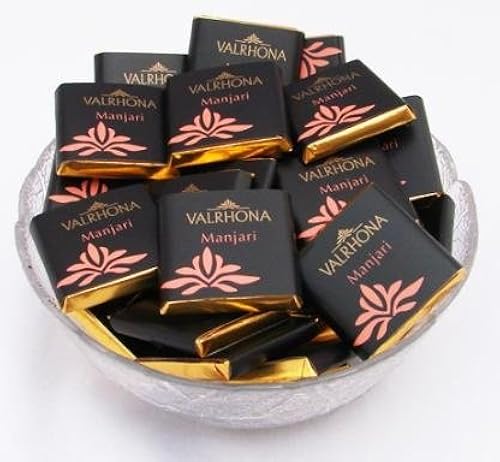 Valrhona "Manjari" Squares, 64% Cocoa Dark Chocolate, 200 Squares 1kg ...