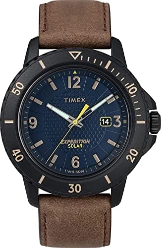 سعر Timex Men's Expedition Gallatin Solar Watch, Brown Leather, Timex ...