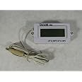 Taylor - 9000030 9940 Panel-Mount LCD Thermometer with Remote Probe ...
