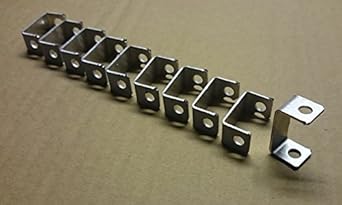 5mm LED Mounting Bracket (Pack of 10) U Shaped Aluminium Construction ...