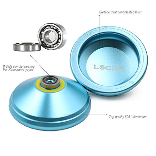 MAGICYOYO V6 Professional Responsive Yo-Yo , Aluminum Metal Yoyos ...