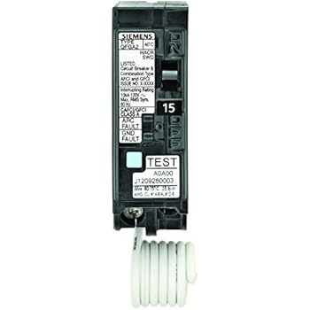 Siemens Q115DFP 15 Amp Dual Function AFCI/GFCI Breaker - - Amazon.com