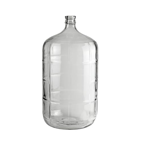 FastRack 6 Gallon Glass Carboy | Made with Italian Glass | Clear | Food ...