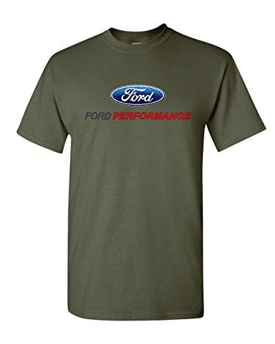 Ford Performance T-Shirt Ford Mustang GT ST Racing Tee Shirt Military ...
