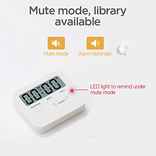 Digital Kitchen Timer, Large Visual Timer, Electronic Stop Watches with ...