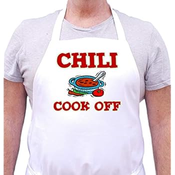 Amazon.com: Second Place Chili Cook Off Champion White Bib Aprons ...