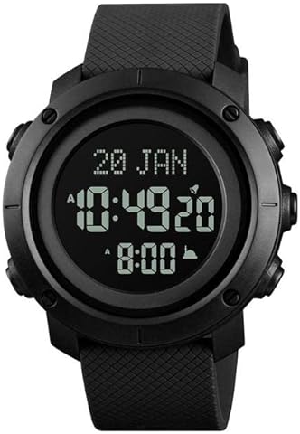 Digital Watches Muslim Watch Azan Clock for Prayer with Qibla Compass ...