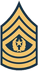 Amazon.com: EW Designs E-9 Command Sergeant Major Insignia Sticker ...