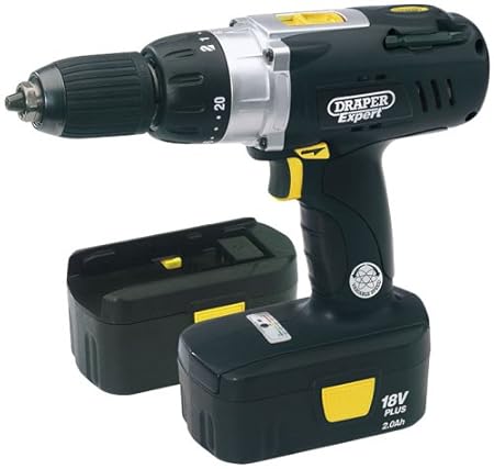Draper Expert 69353 18V Combi Cordless Drill 2 Batteries: Amazon.co.uk ...