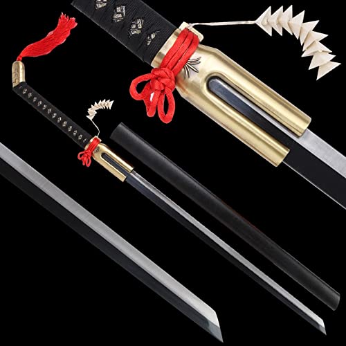 SHZBZB Swords Real Katana Swords for Theme Anime Cosplay Bleach Urahara ...