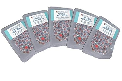 PackFreshUSA: 50 Pack (5 x 10 Packs) - 500cc Oxygen Absorber Packs ...
