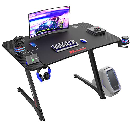 Bossin Gaming Desk 44 Inch Gamer Computer Desk Racing Style Office ...