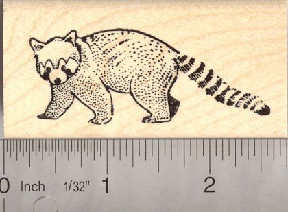 Red Panda Rubber Stamps - Kritters in the Mailbox Animal Items