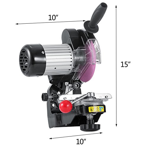 VEVOR Saw Chain Grinder with Grinding Wheels Chain Grinder 1/8 and 3/16 ...