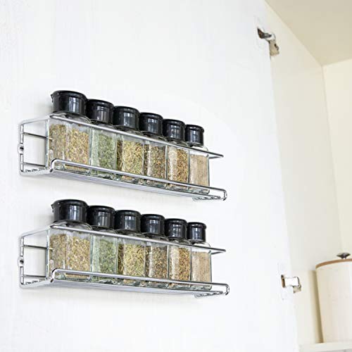X-Chef Spice Rack Wall Mount, 4 Hanging Spice Racks Spice Organizers ...