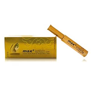 Amazon.com : Eyelash Lab Max 2 Eyelash / Brow Tonic Essence Gold ...