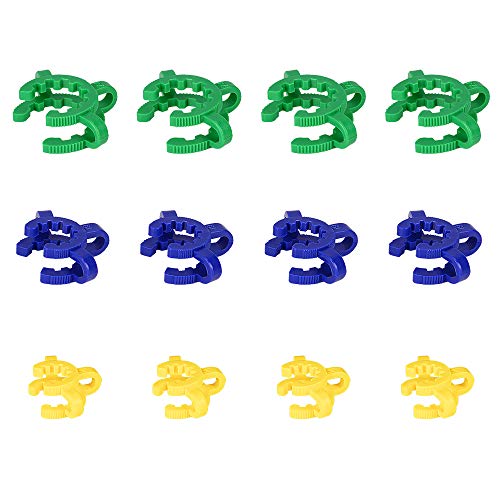 Labasics Plastic Joint Clips Set, 12 pcs Keck Clamp Lab Keck Clips 14 ...