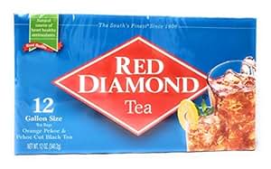 Amazon.com: Red Diamond All Natural Iced Tea Bags Gallon Size, 12 Count ...