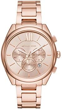 Michael Kors Women's Janelle Chronograph Rose Gold-Tone Stainless Steel ...