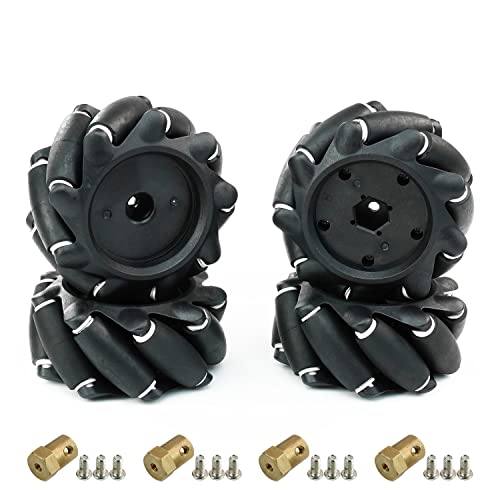 Yahboom Mecanum Wheel 65mm 80mm 97mm Omni Wheel with 6mm Hexagonal ...