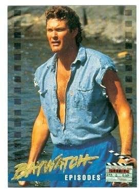 David Hasselhoff trading card Baywatch 1995 #77 Mitch Buchannon at ...