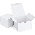 Amazon.com: Eupako White Gift Boxes 5x5x3.5 25 Pack Kraft Paper Gift ...