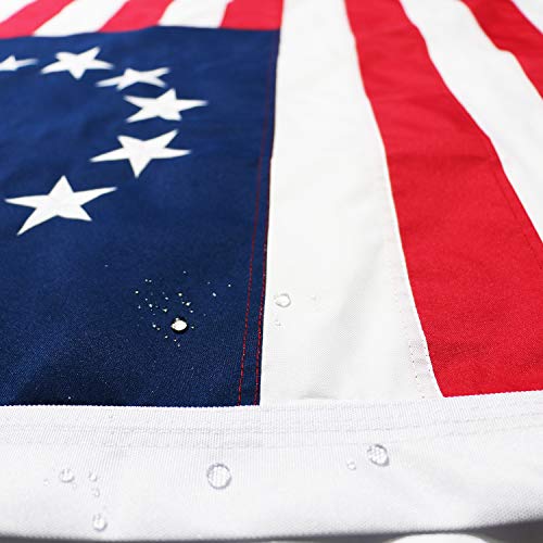 DLORY American Betsy Ross Flag 3x5 FT Outdoor Durable Heavy Duty 13 ...