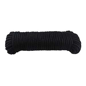 9mm(3/8 Inch) Nylon Braided Rope, 50feet Paracord Solid Braided Multi ...